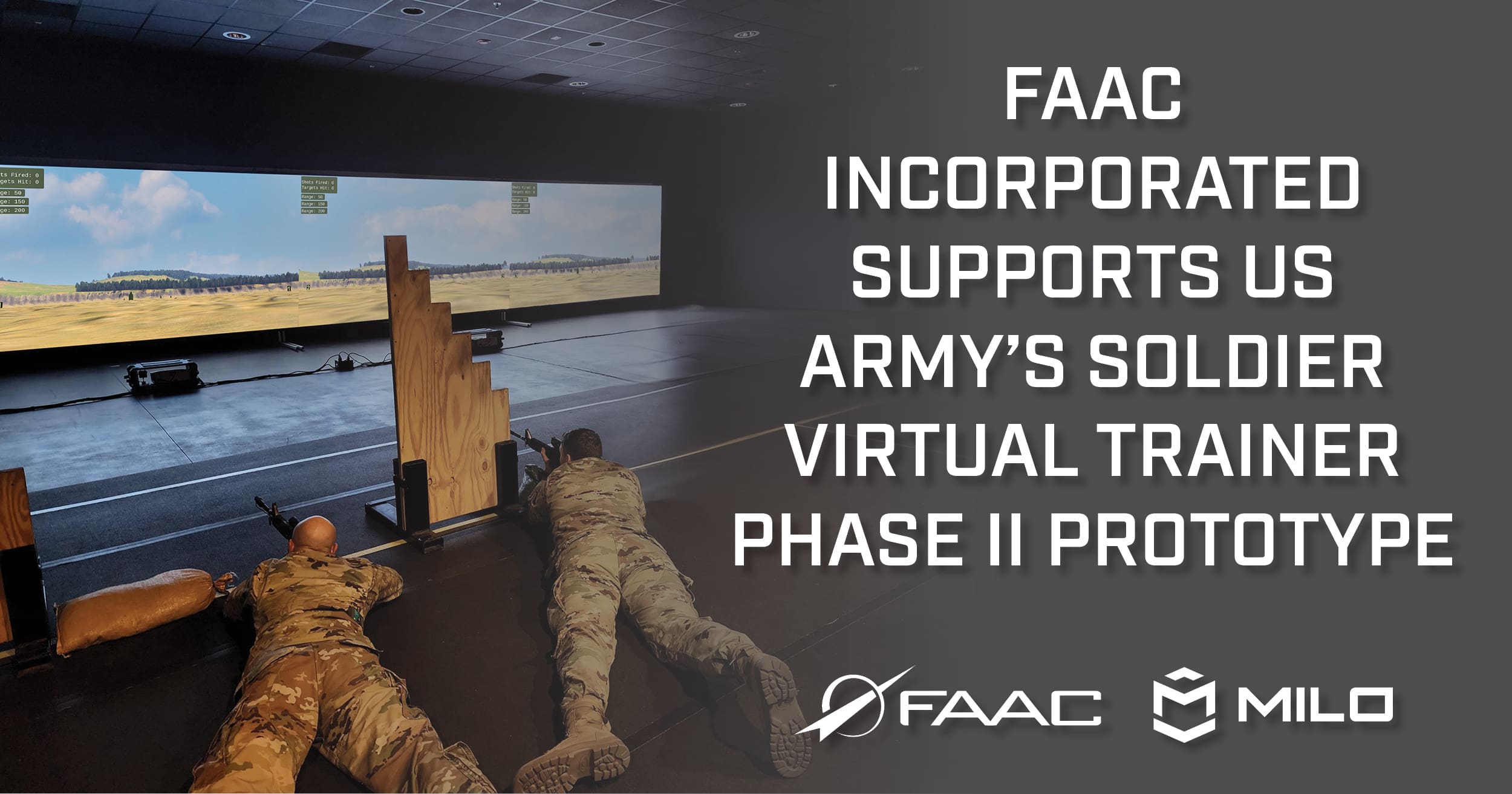 FAAC Incorporated supports US Army’s Soldier Virtual Trainer phase II ...