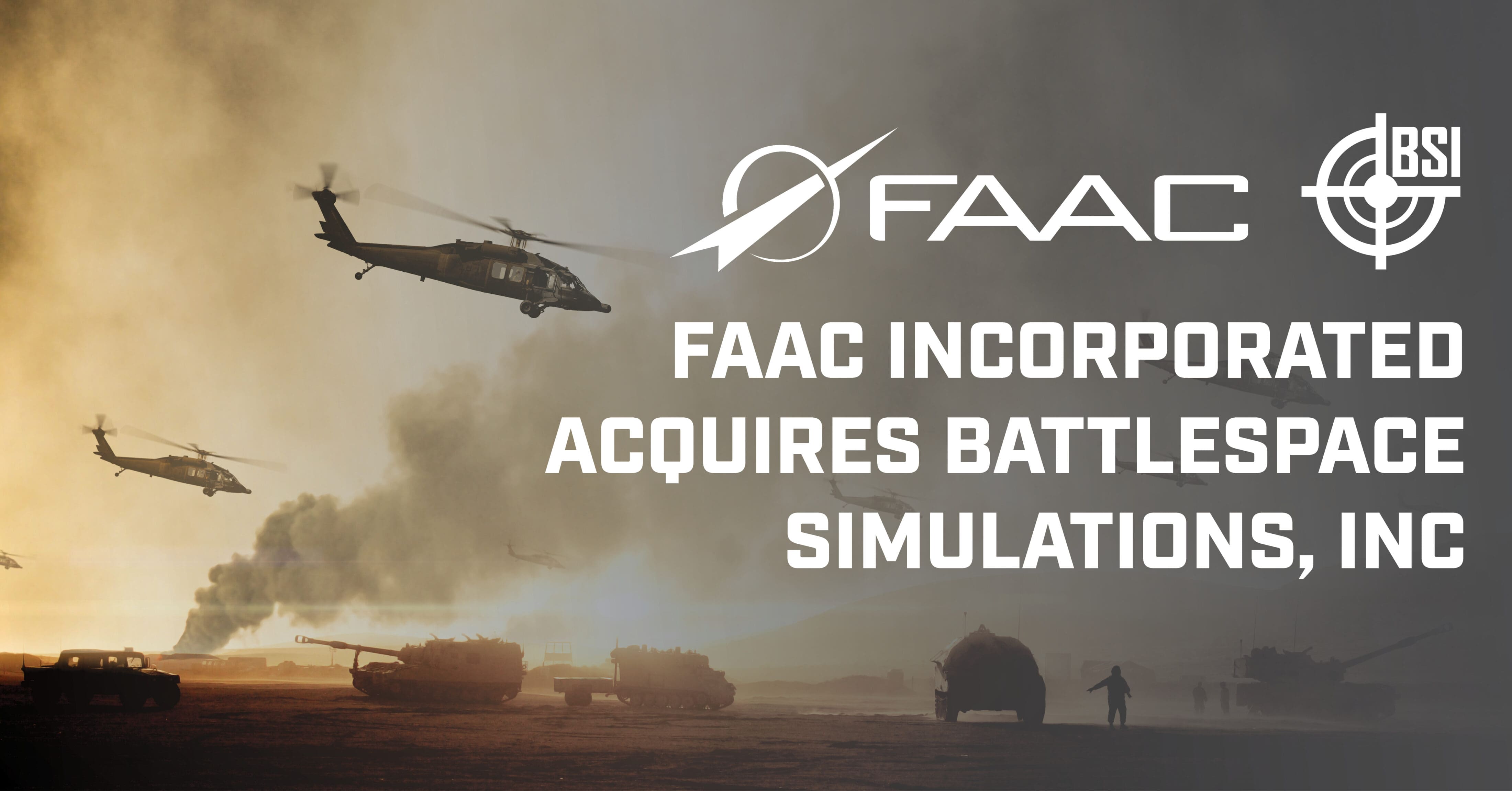 FAAC Incorporated acquires Battlespace Simulations, Inc. - FAAC
