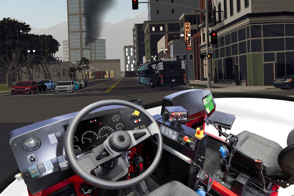 Dual Crew Fire Truck Crew Training Simulator | FAAC